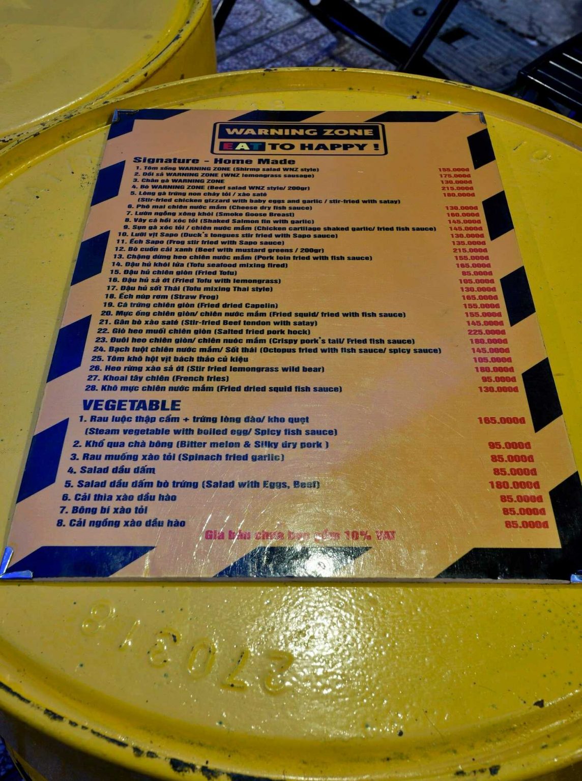 Review nhà hàng Warning Zone: Menu đồ ăn, bảng giá, tất cả chi nhánh